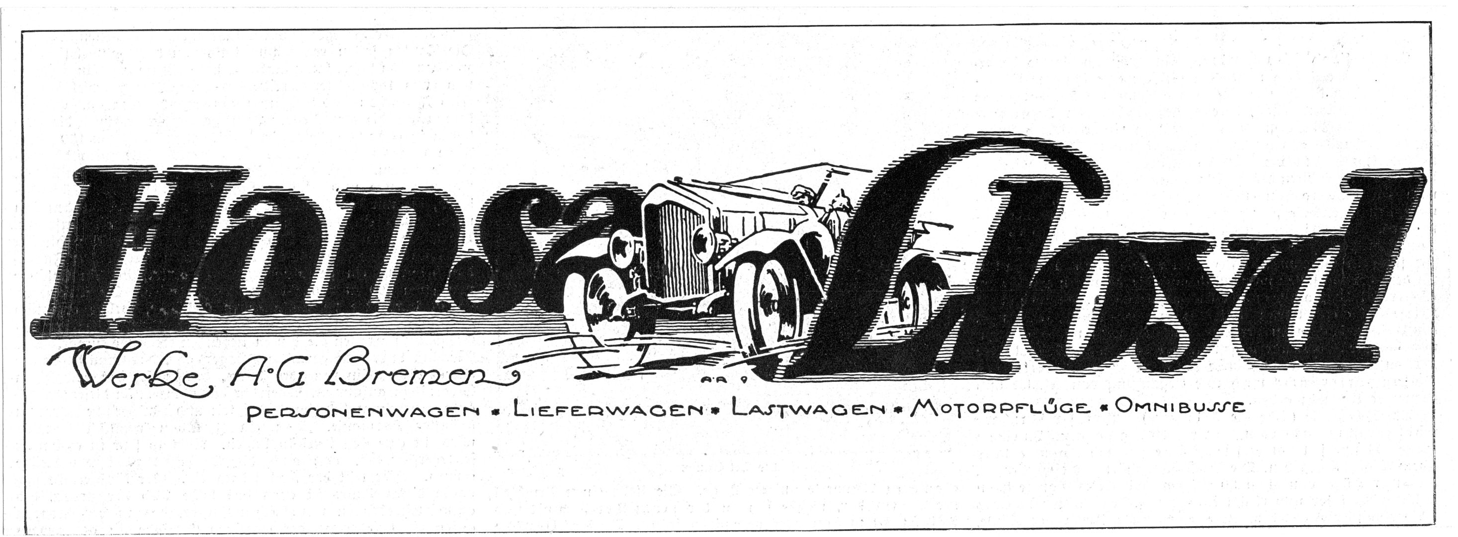 Hansa-Lloyd_Reklame_1915 | Vorkriegsautos auf alten Fotos