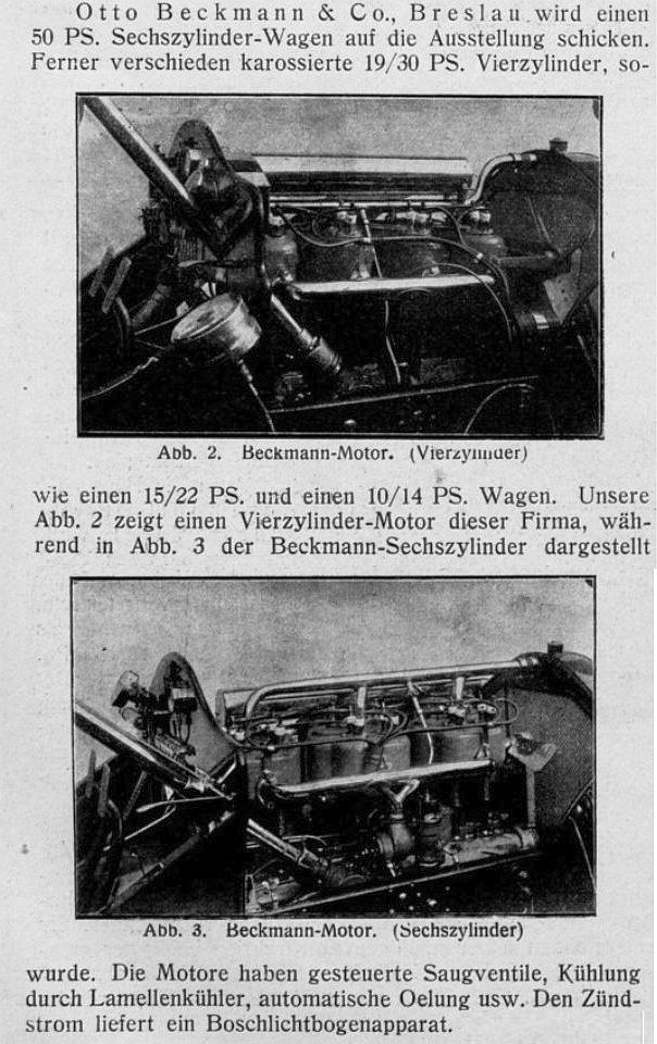 Spurensuche: Beckmann-Automobile (1908) | Vorkriegs-Klassiker-Rundschau